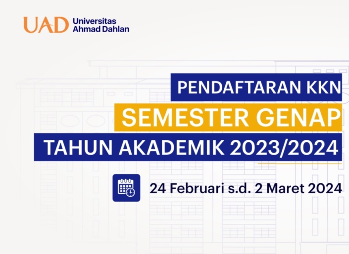 Pendaftaran KKN Semester Genap 2023/2024 - Program Studi S1 Informatika