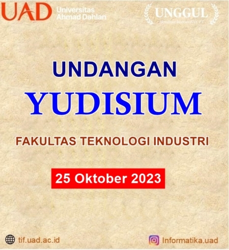 Undangan Yudisium 25 Oktober 2023 - Program Studi S1 Informatika